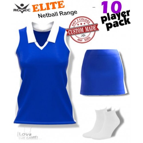 Netballs Kits available including Netball Shirts, Netball Shorts ...