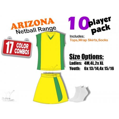 Netball Kits on Sale including Puma Kits, Nike Kits, Team Kits, Custom ...