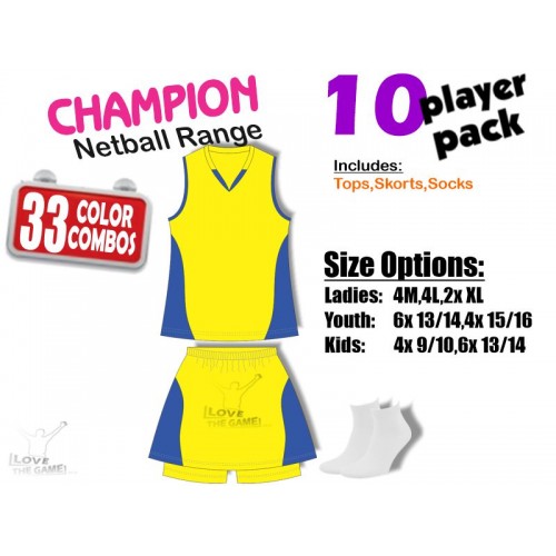 Netball Kits on Sale including Puma Kits, Nike Kits, Team Kits, Custom ...